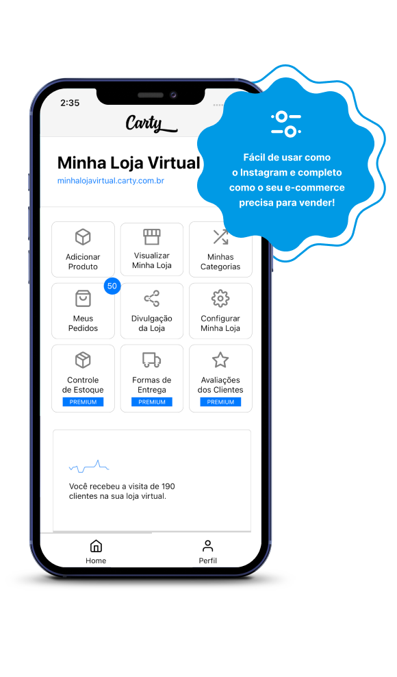 Carty - A melhor plataforma de loja virtual do mercado.